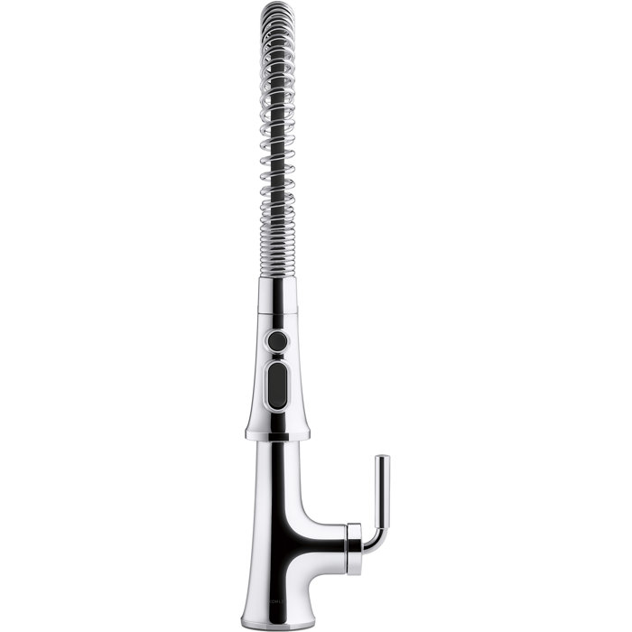 Kohler Tone Single Handle Semi-Professional Pre-Rinse Kitchen Sink Faucet with Three-Function ...